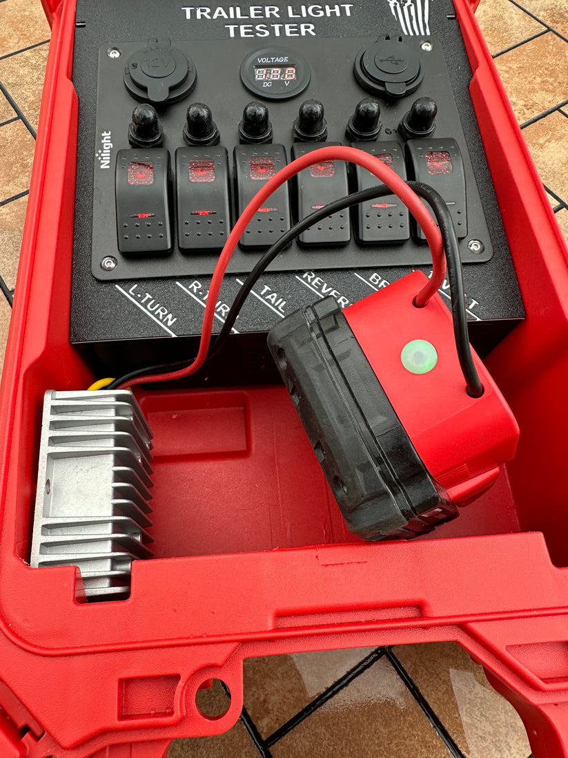 Trailer Light Tester For Milwaukee M18 Battery, 7 Pin Trailer Light Te ...