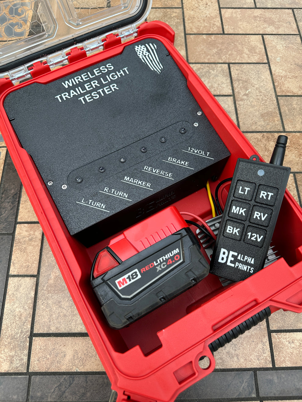 Wireless Trailer Light Tester For Milwaukee M18 Battery, 7 Pin Trailer ...