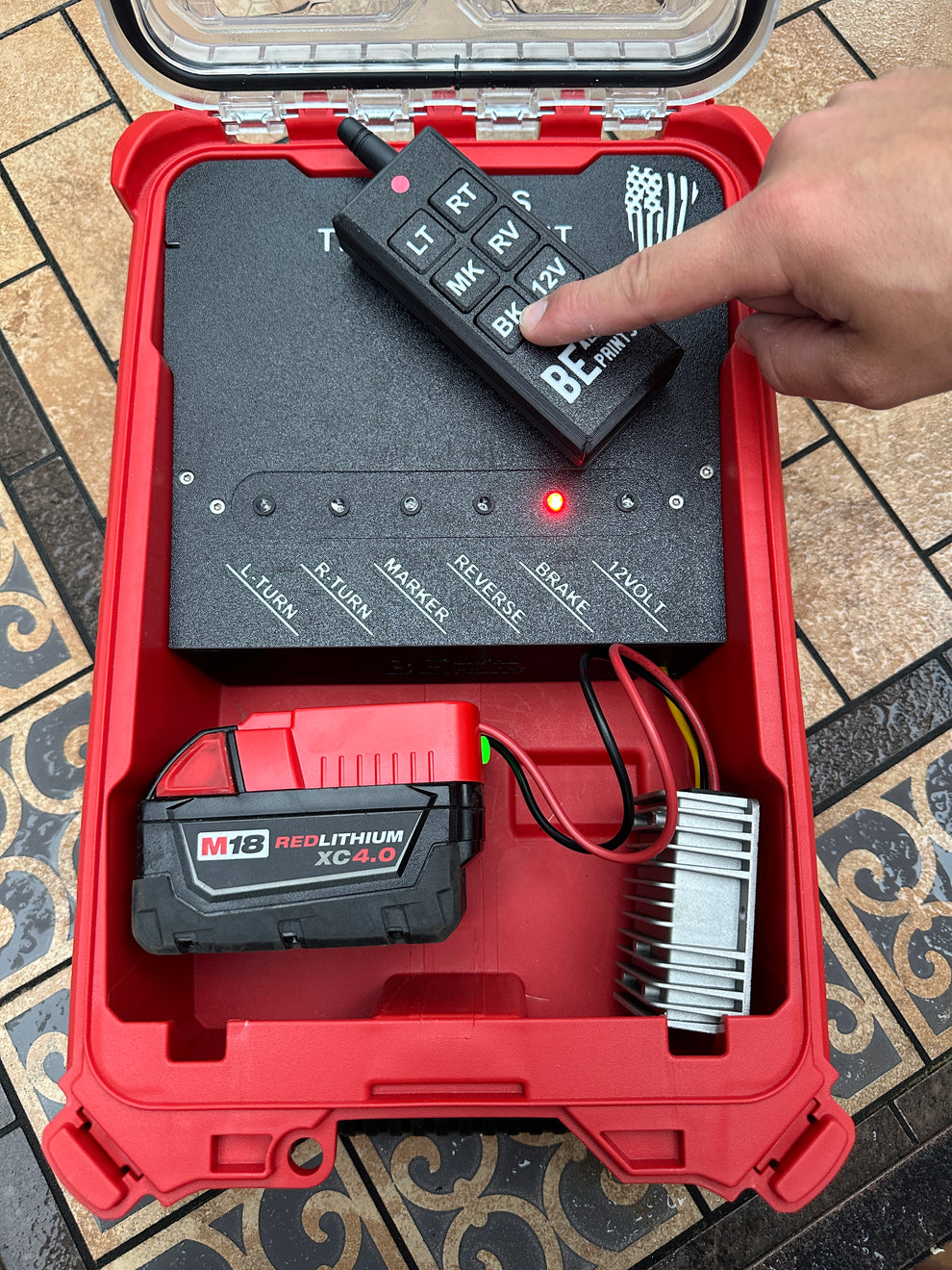 Wireless Trailer Light Tester For Milwaukee M18 Battery, 7 Pin Trailer ...